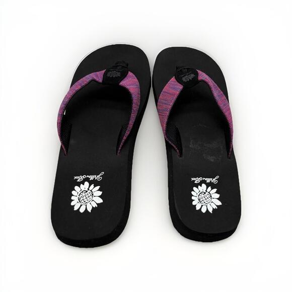 Yellow Box | Shoes | Yellow Box Flip Flops Purple Wedge Sandals Flip ...